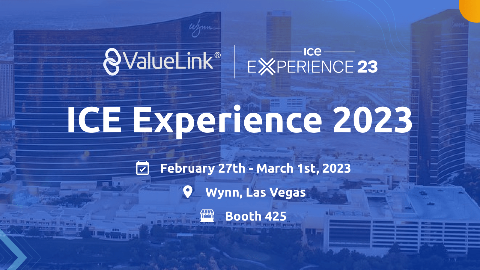 ICE Experience 2023 - ValueLink Exhibiting at Experience 2023