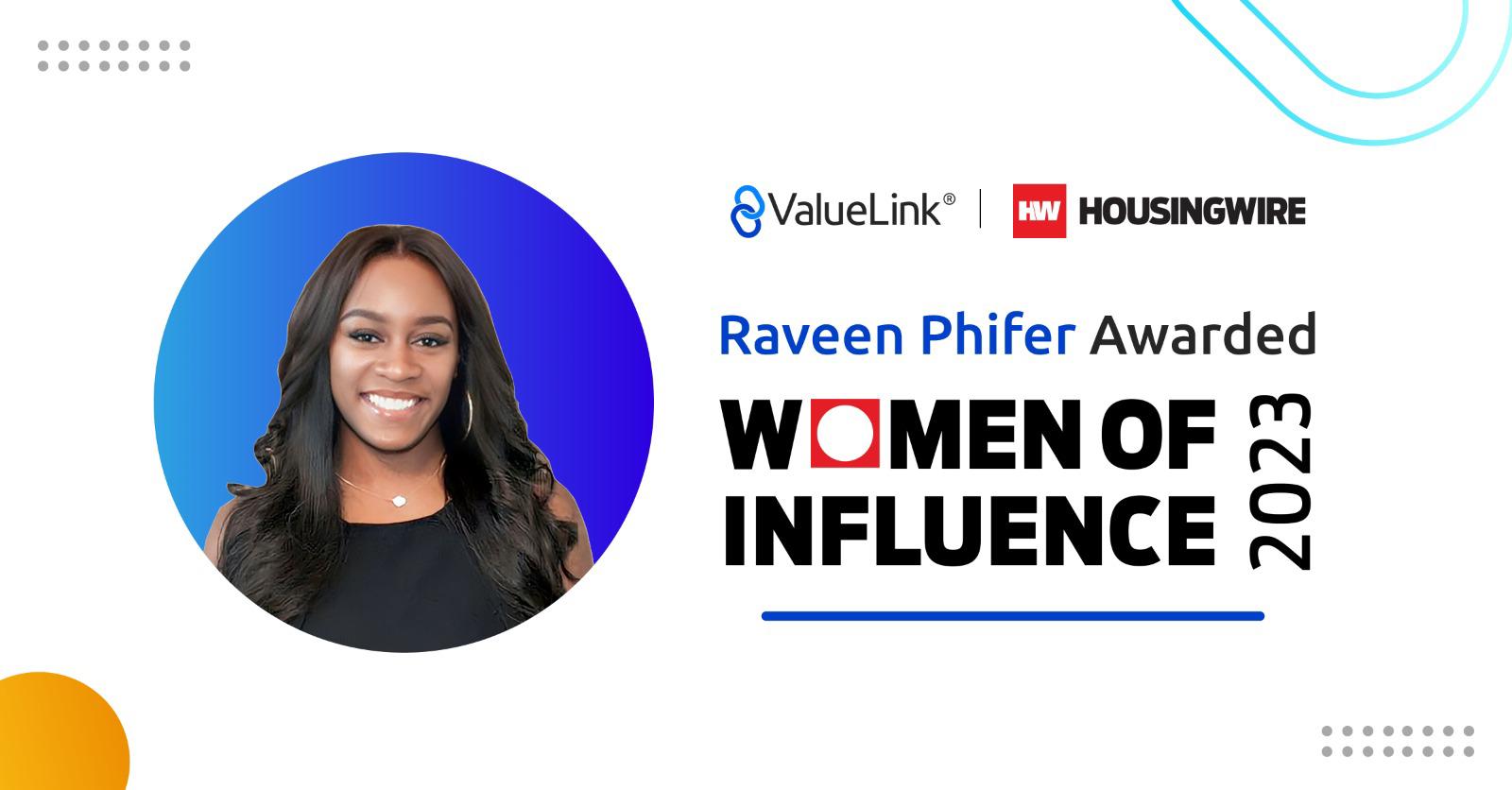 Raveen Awarded Woman of Influence 2023 | ValueLink